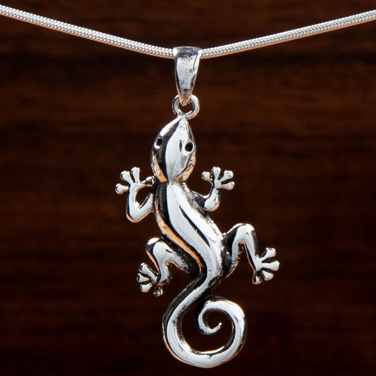 Silver Gecko Pendant | Buy pendants in Australia - Eclectico